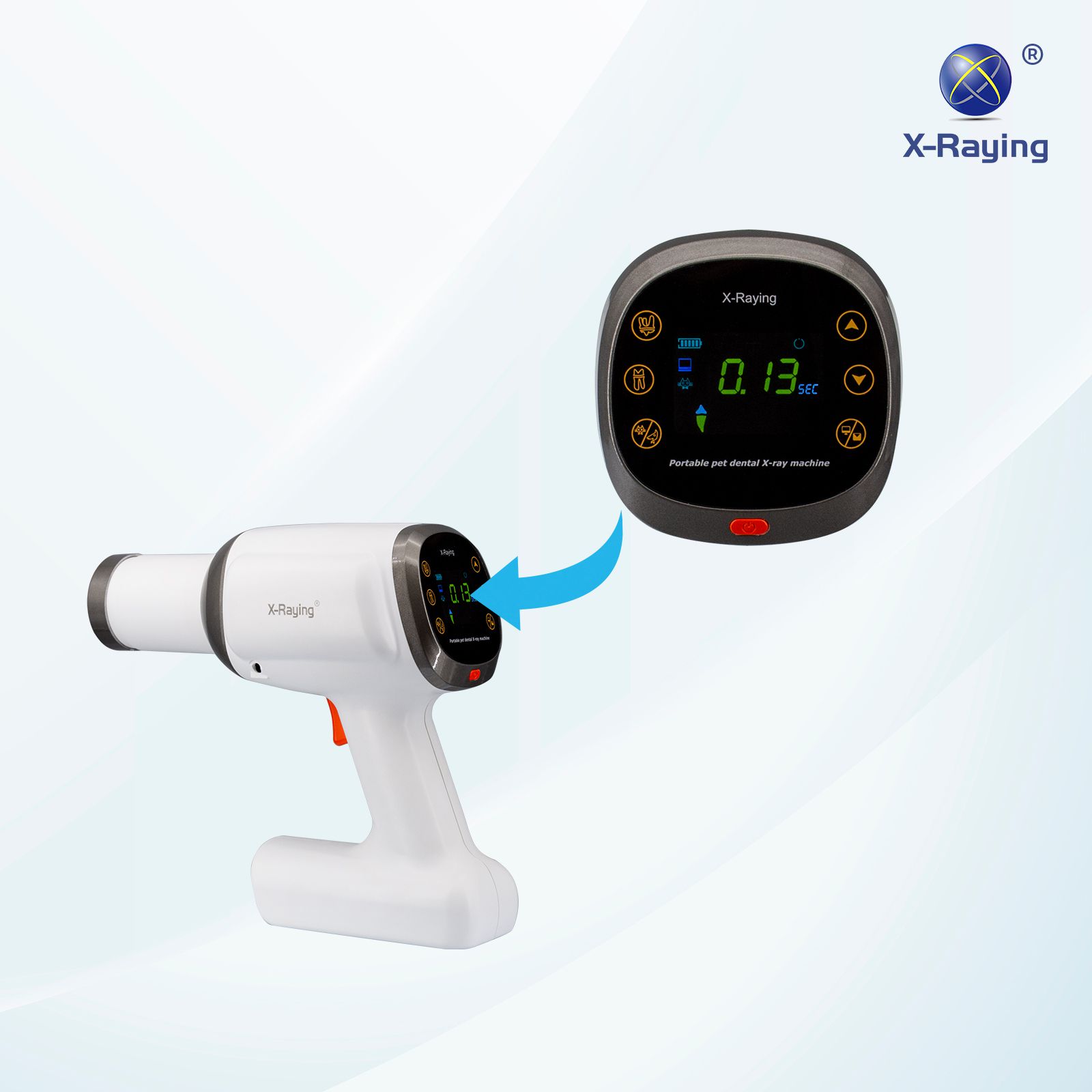 RAY-II(Gun) Dental DR imaging system for pets - x-raying